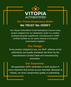 Look for our Vitopia Authentified Certificate in every shipment. – Vitopia Care
