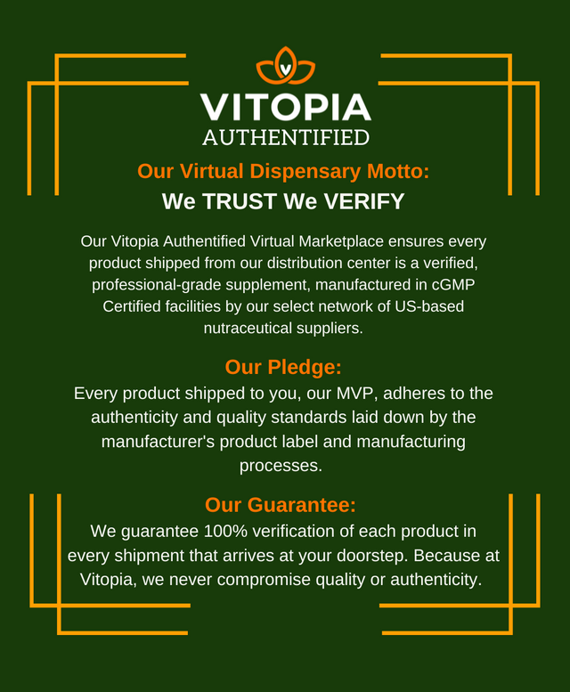 Look for our Vitopia Authentified Certificate in every shipment. – Vitopia Care